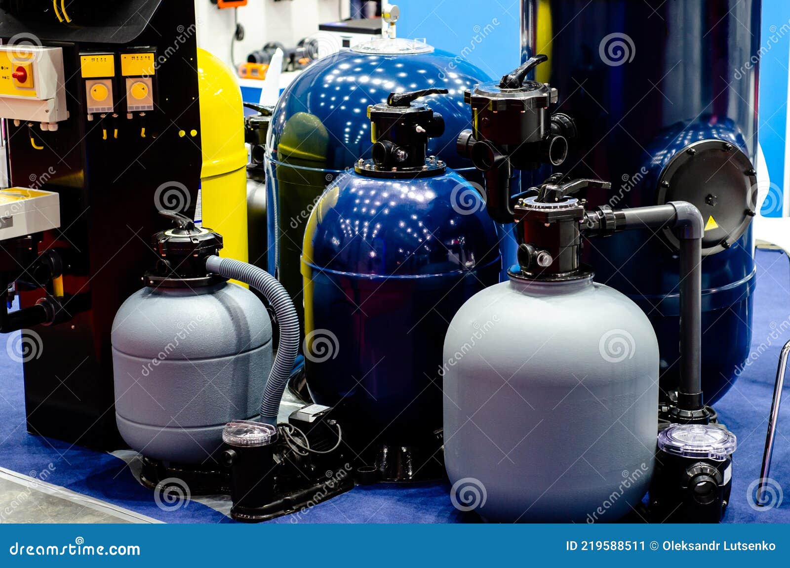 Different Filter Tanks for Pools Stock Image - Image of engineering ...