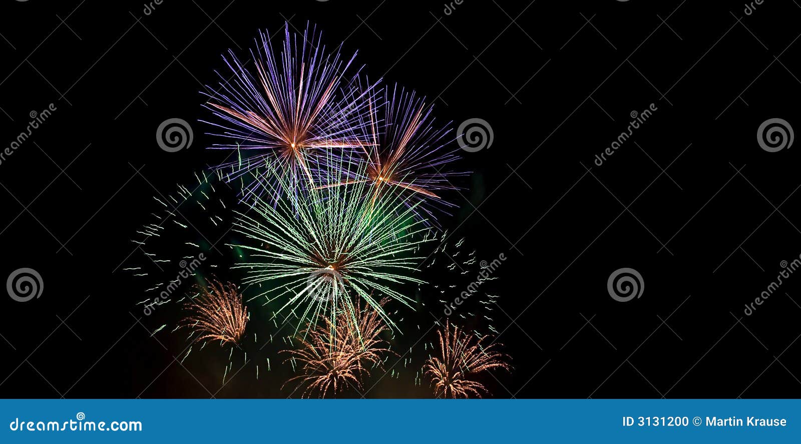 Different fireworks stock photo. Image of luminosity, composition - 3131200