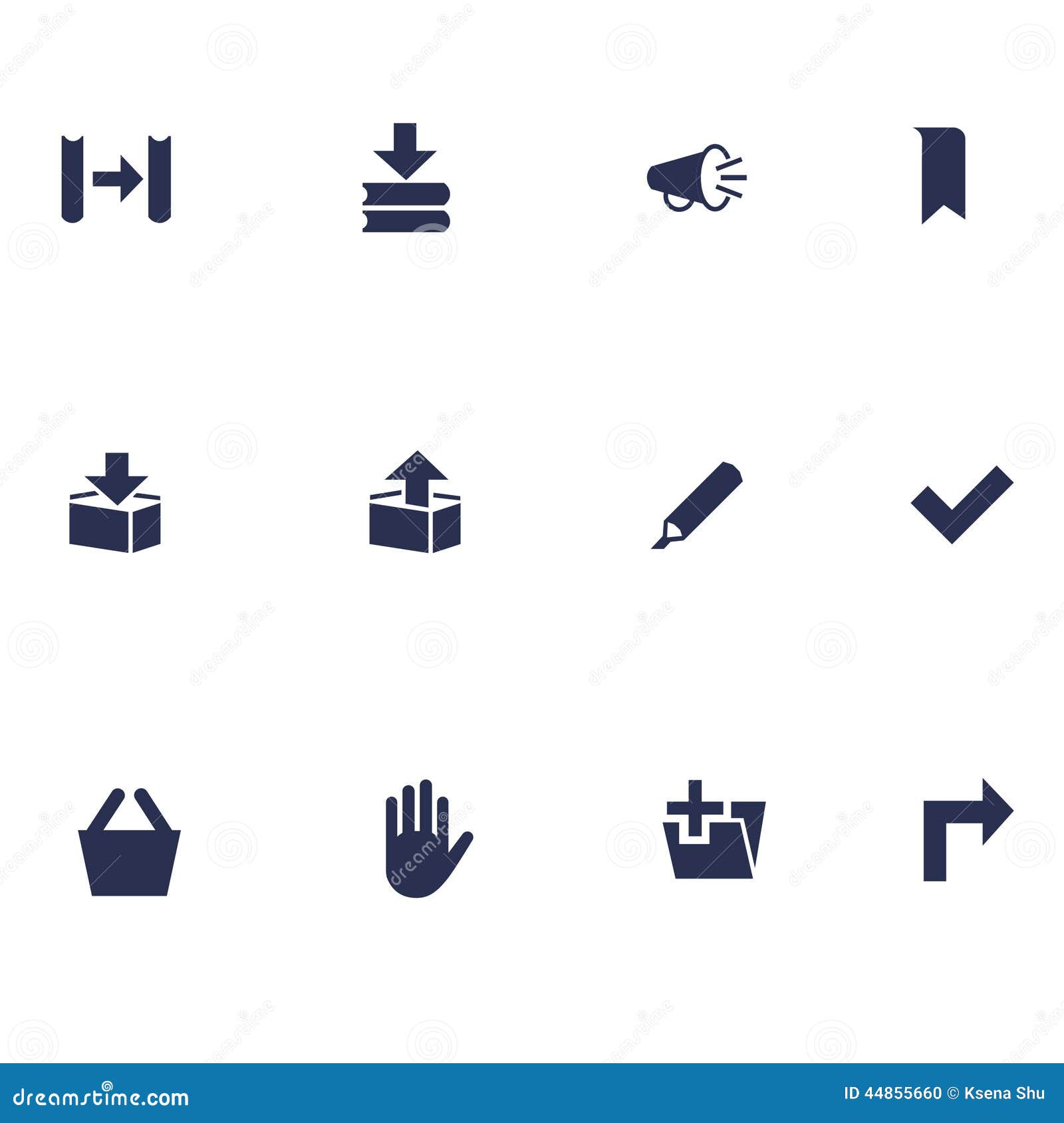 Different Flat Icons for Applications Stock Vector - Illustration of ...