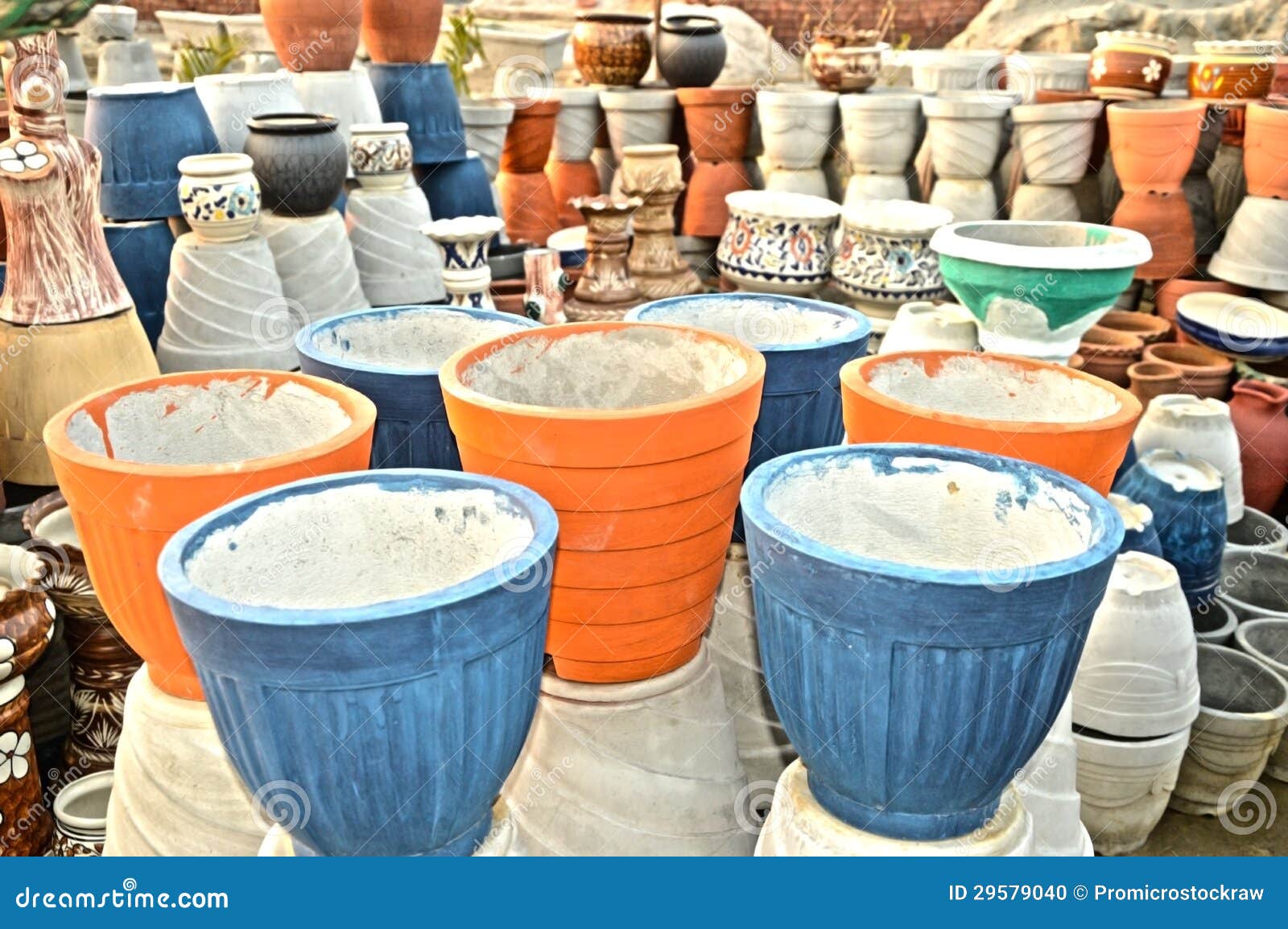 Different Flower Pots stock photo. Image of planting - 29579040