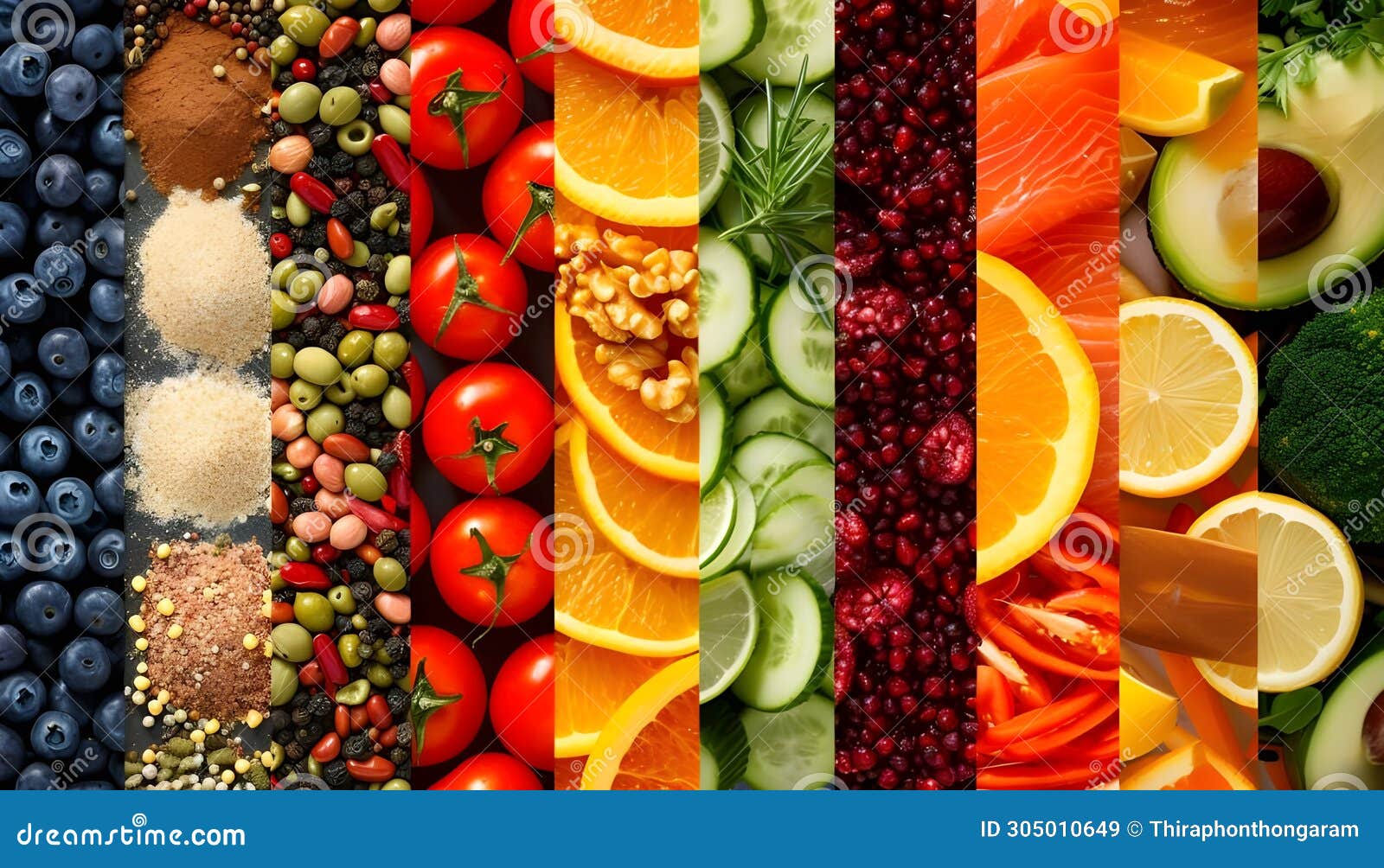 Different food ingredients stock image. Image of isolated - 305010649