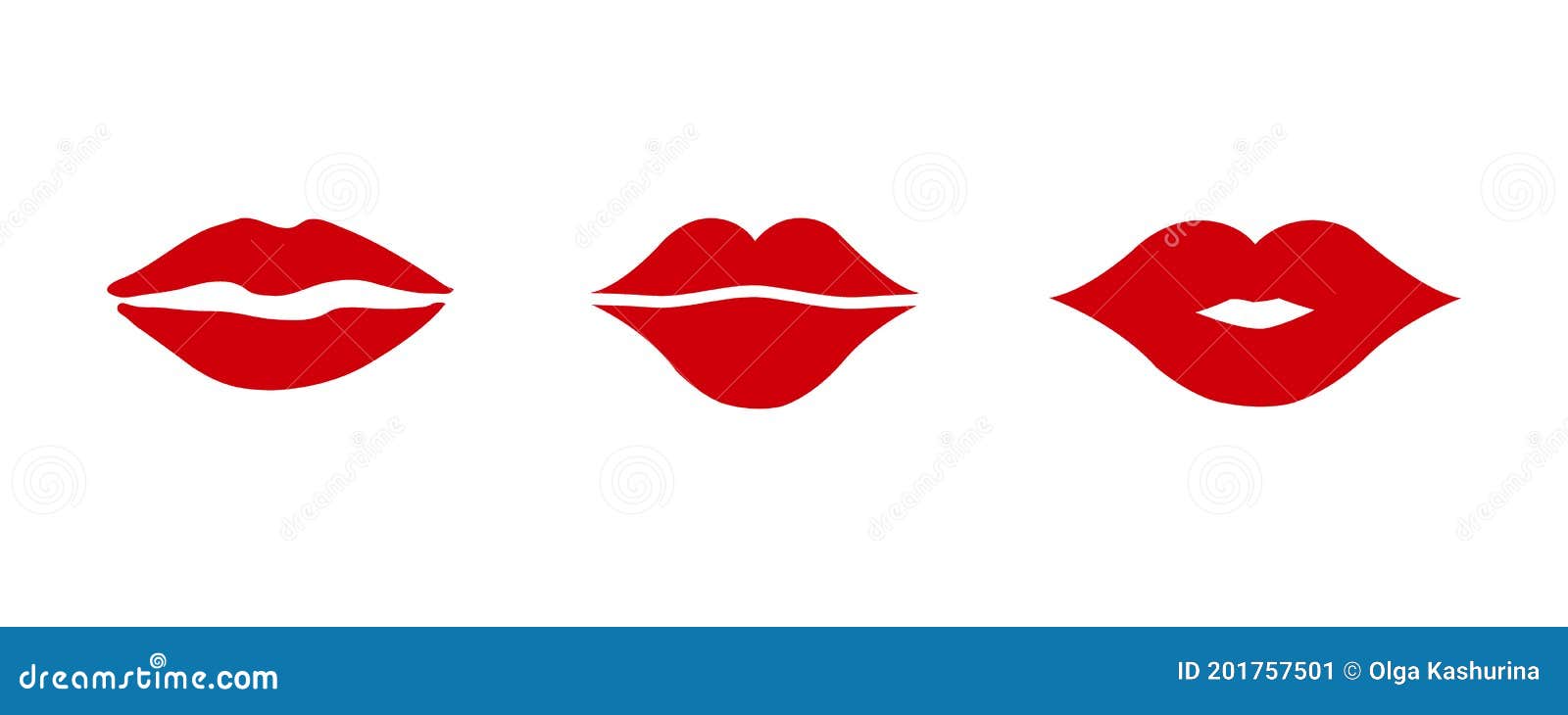 Different Forms of Woman Lips Stock Vector - Illustration of brilliance ...