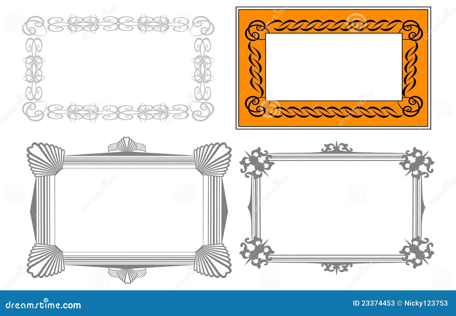 Different frame stock vector. Illustration of background - 23374453