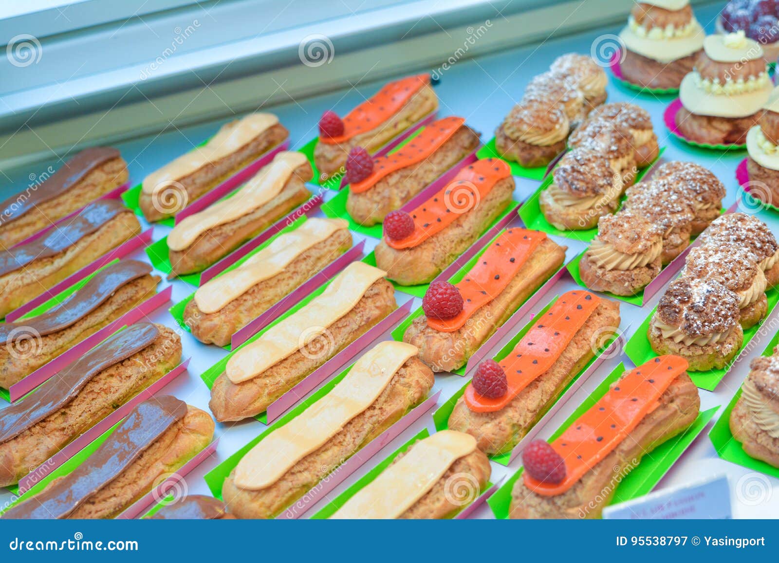 Different french cookies stock image. Image of cooking - 95538797
