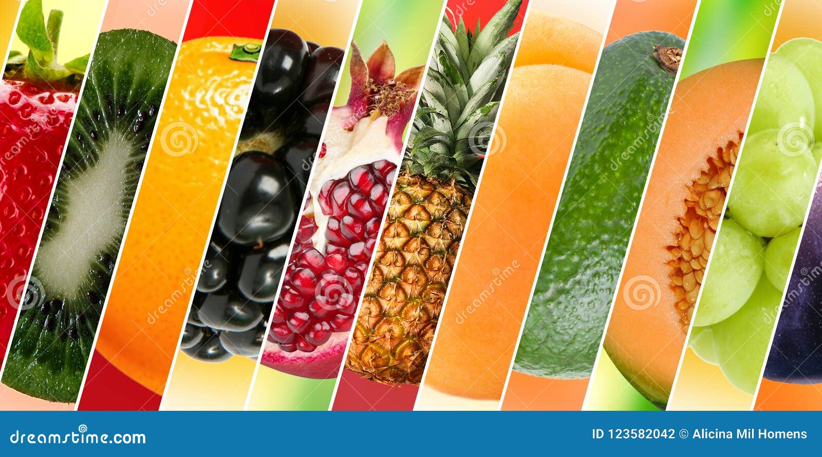Different Fruits with Different Textures and Colors Stock Photo - Image ...
