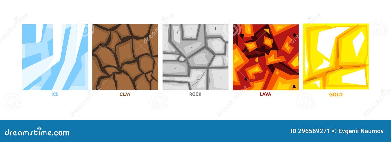 Different Game Ground Square Surface Pattern Vector Set Stock ...