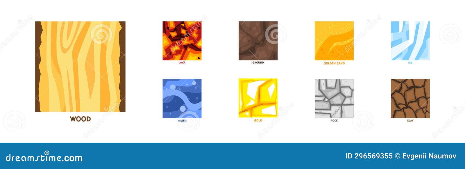 Different Game Ground Square Surface Pattern Vector Set Stock ...