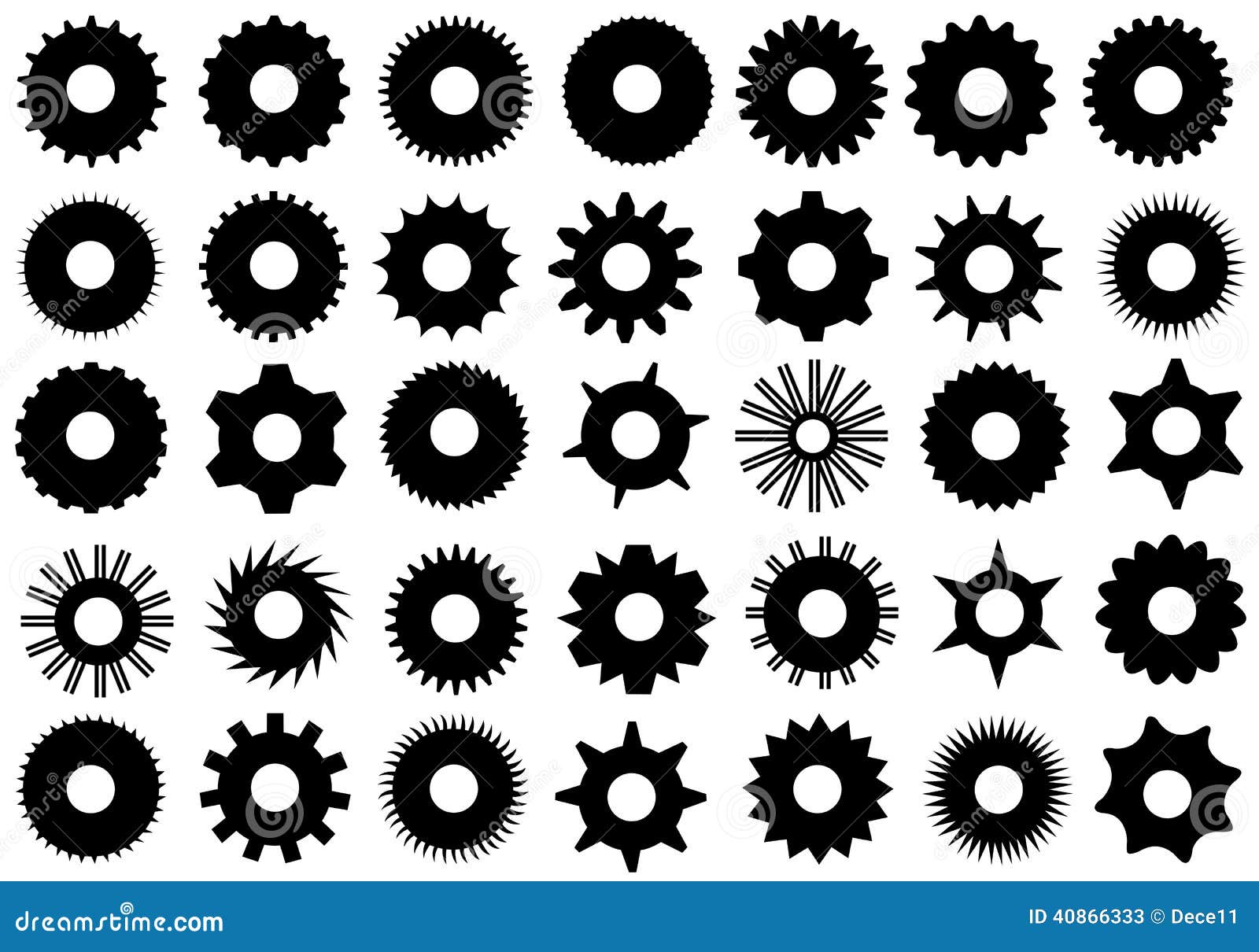 Six Different Gear Stick Shift Patterns Vector Illustration ...