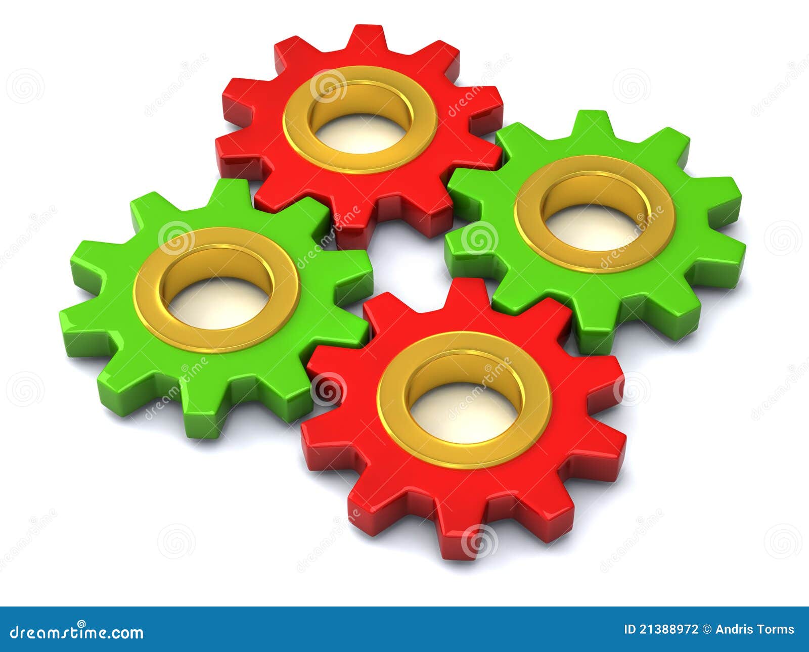 Different Gears Together 3d Stock Illustration - Illustration of ...