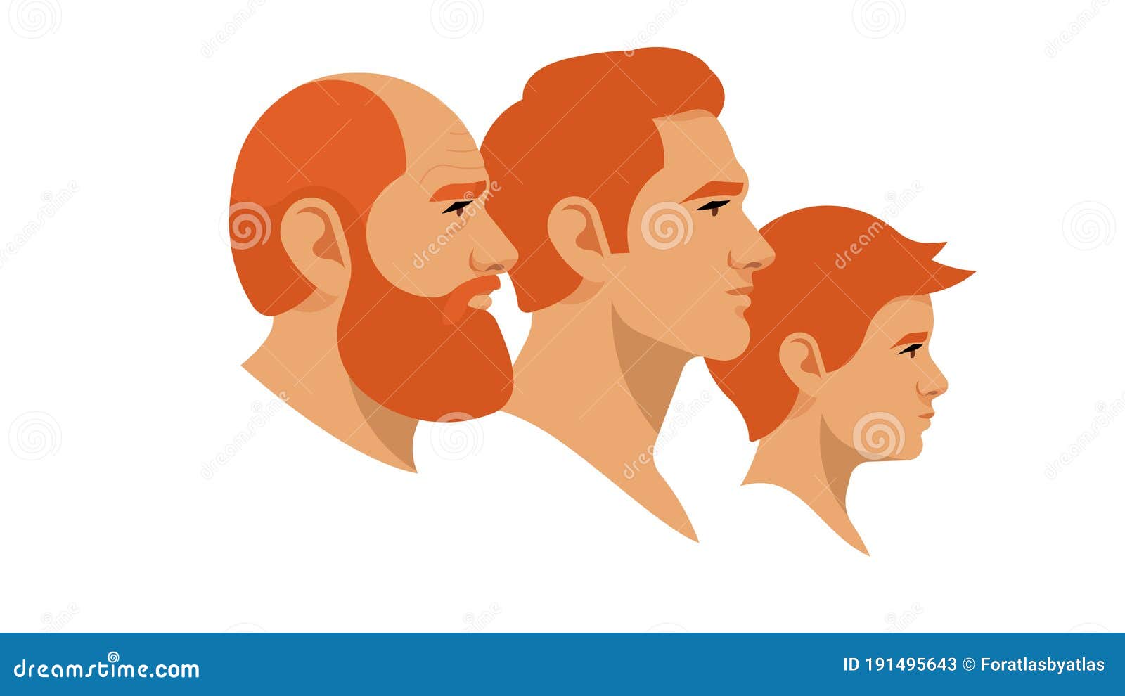 Different Generations Isometric Background Vector Illustration ... Different Generations Isometric Background Vector Illustration ...