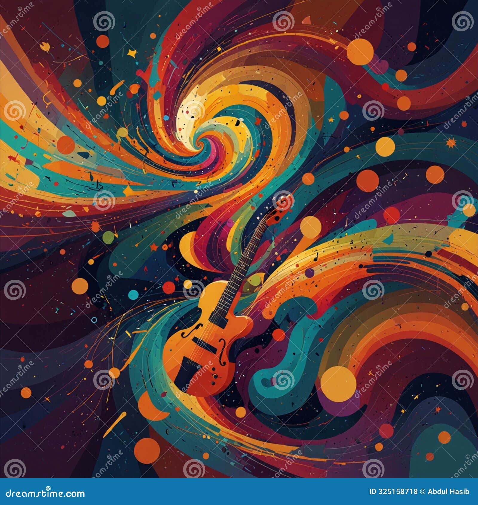 Different Genres or Instruments through Dynamic Patterns. Stock ...