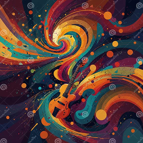 Different Genres or Instruments through Dynamic Patterns. Stock ...