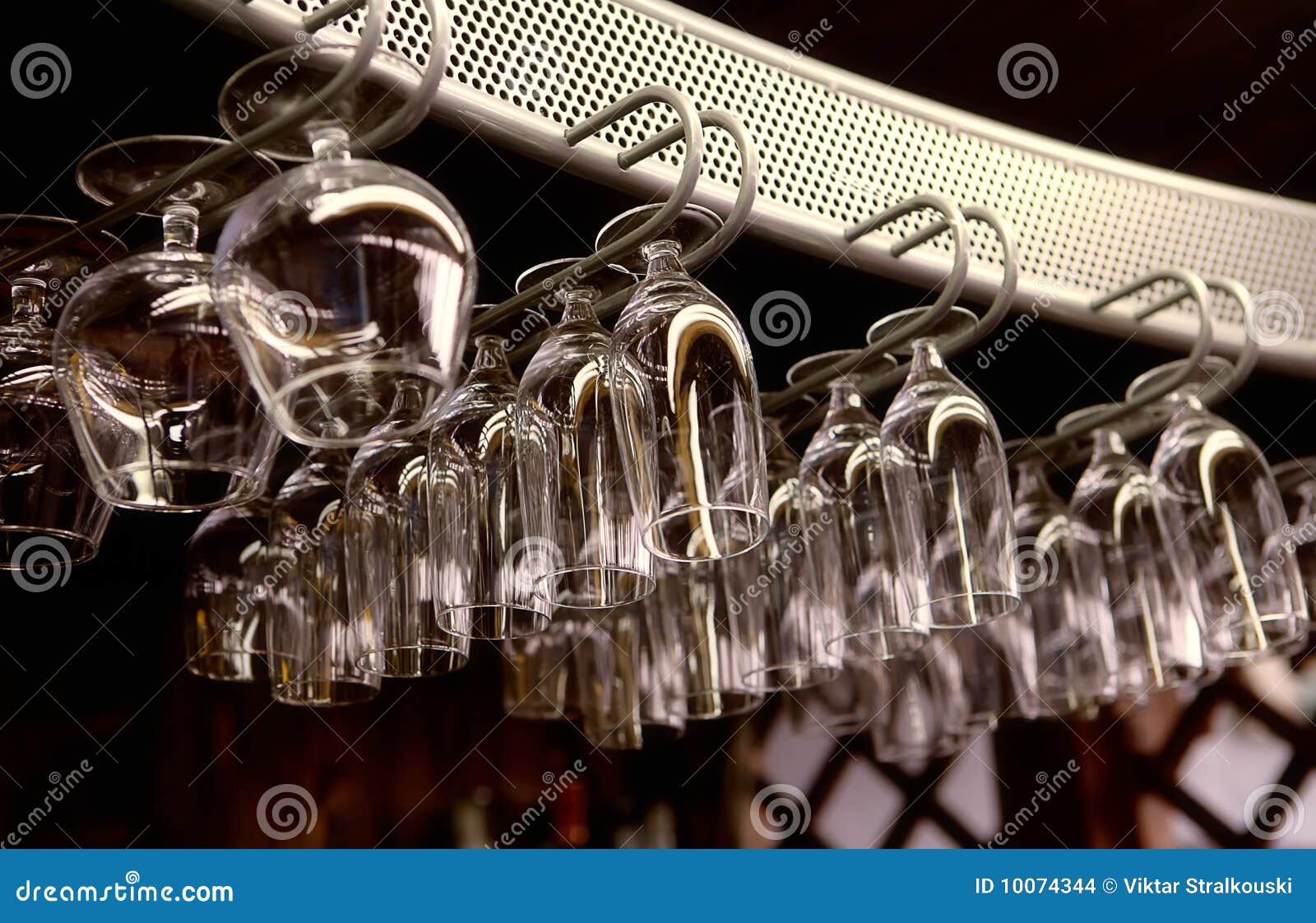 Different Glasses in the Bar Stock Photo - Image of objects, elegance ...