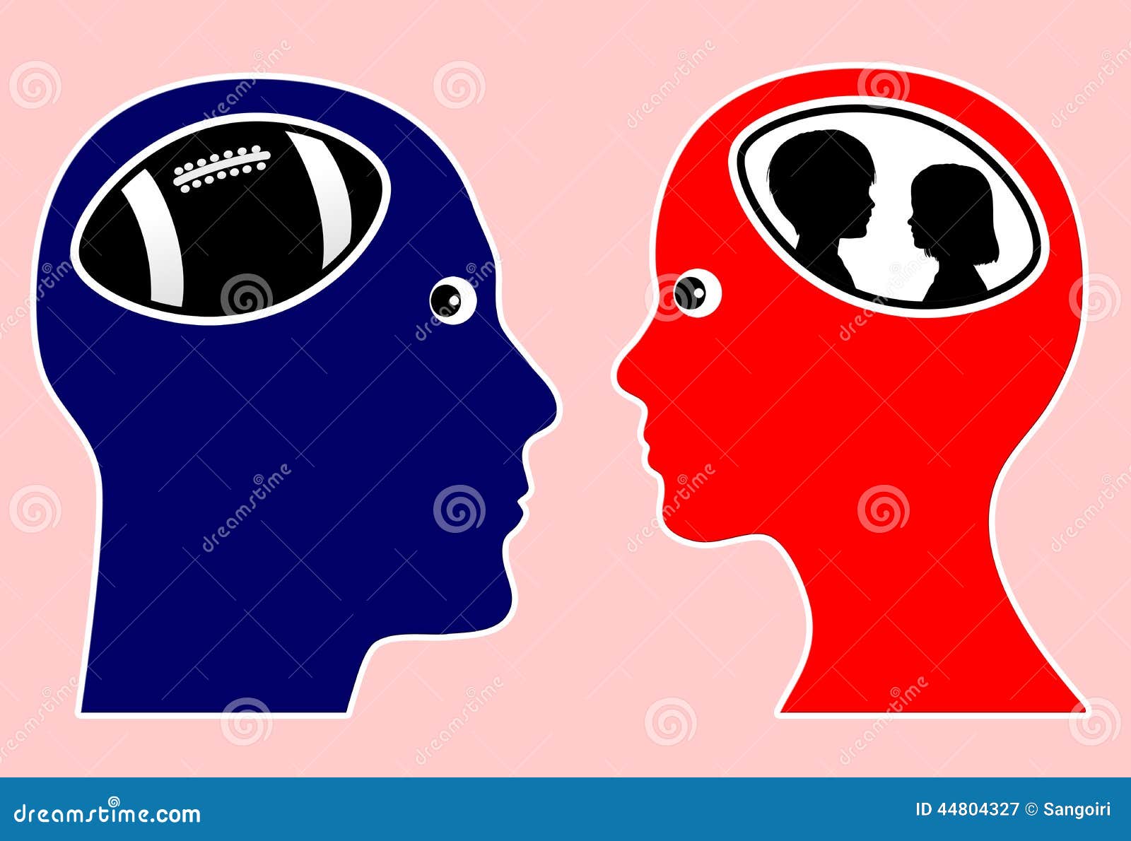 Different Goals stock illustration. Illustration of couple - 44804327 Different Goals stock illustration. Illustration of couple - 44804327