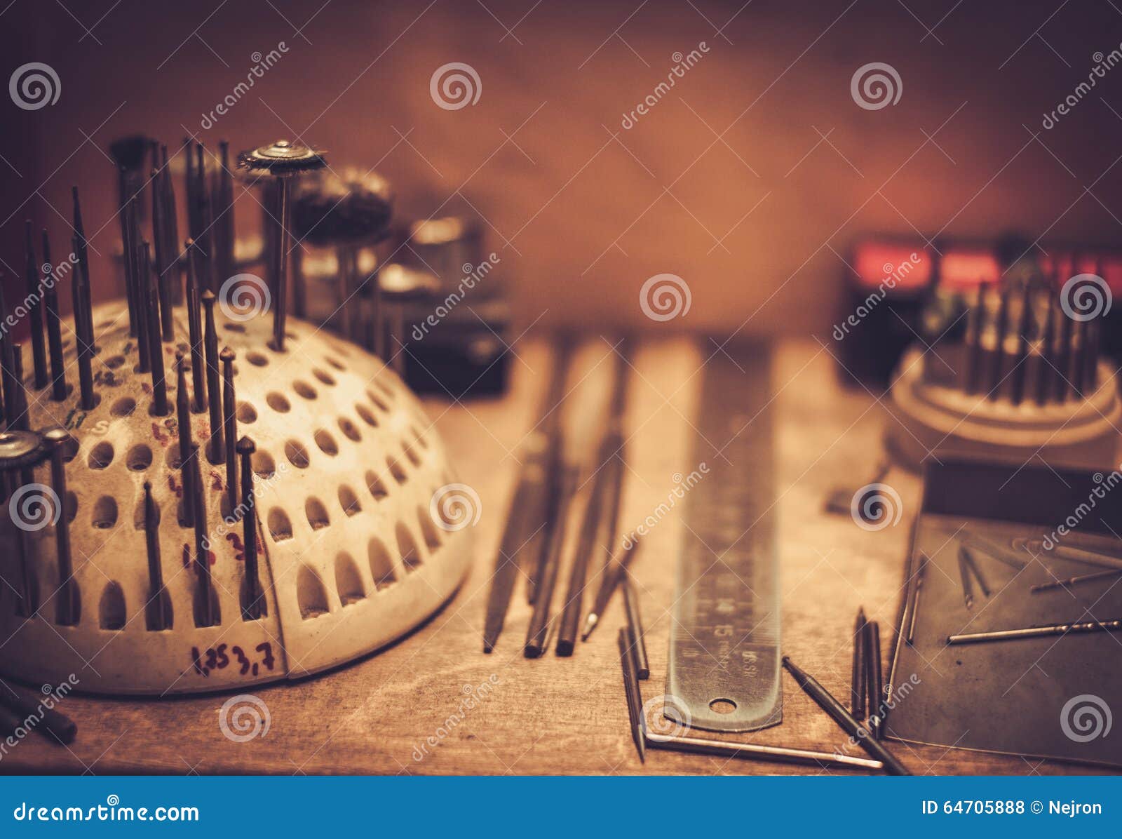 Different Goldsmiths Tools. Stock Photo - Image of life, craftsman ...
