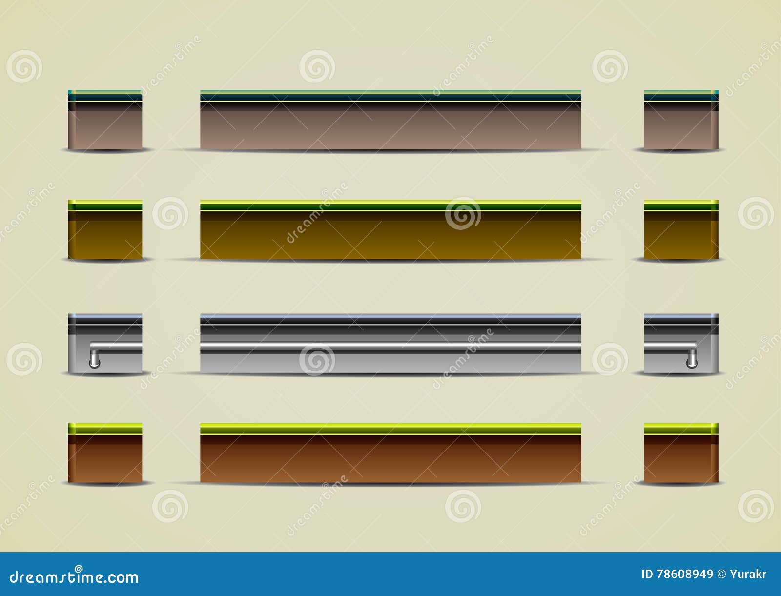 Different Ground Sprites for Creating Video Games Stock Vector ...