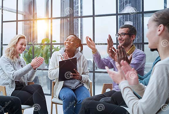 Different Groups of People Communicate with Each Other during Business ...