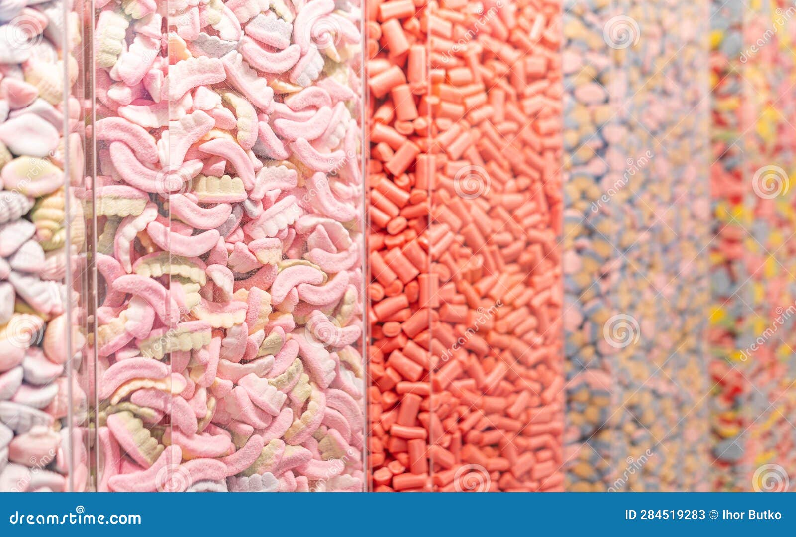 Different Gummy Candies Background Stock Image - Image of dessert ...