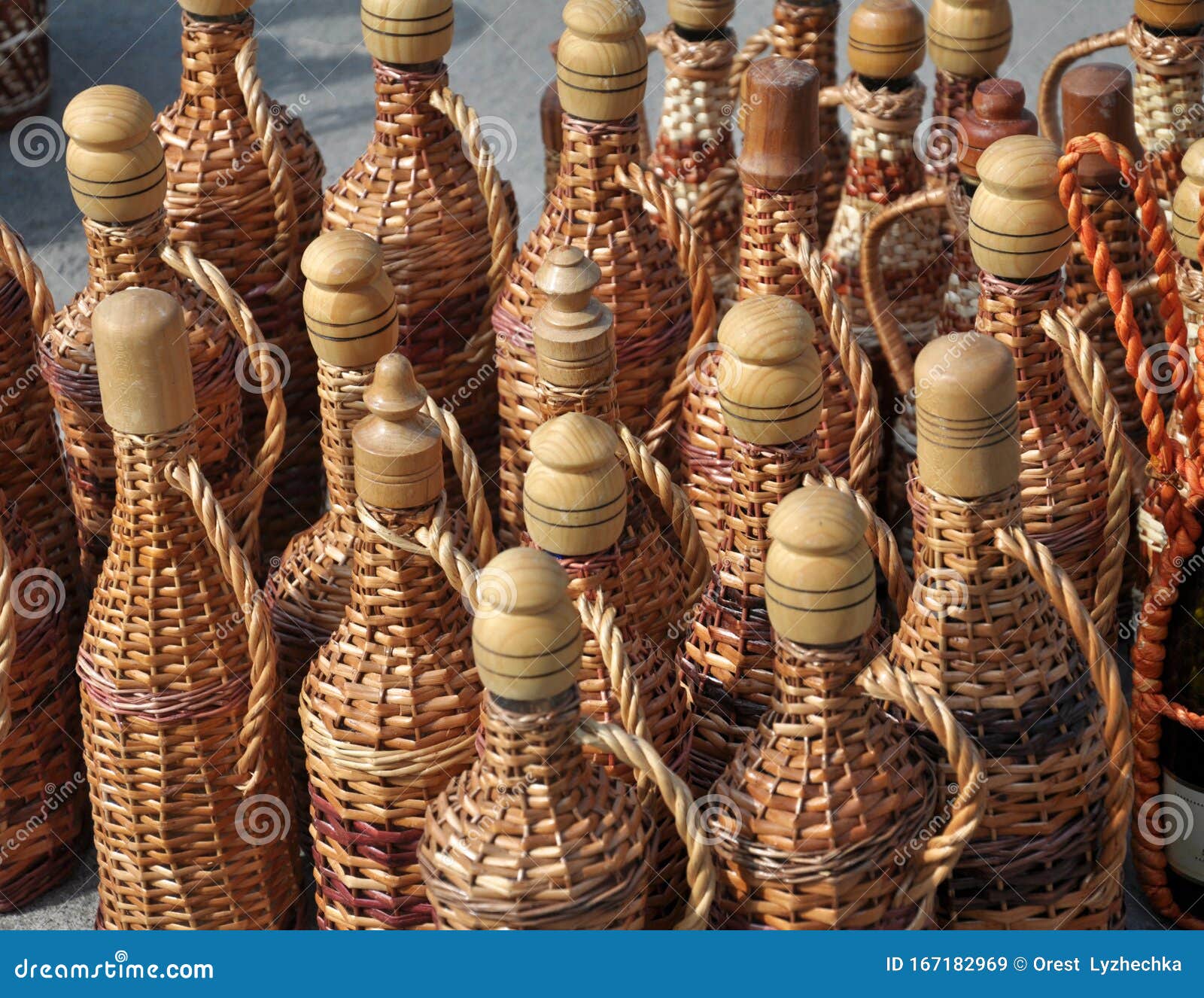 Wicker Products Made of Willow Stock Image - Image of original, product ...