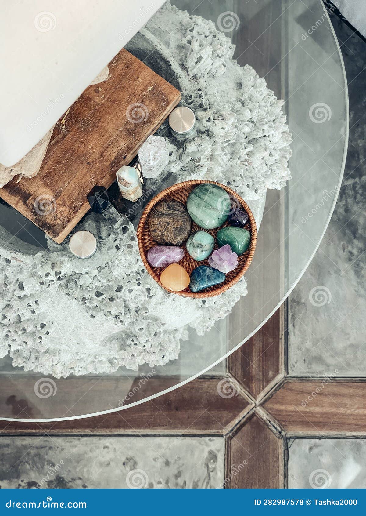 Different healing crystals stock photo. Image of grey - 282987578