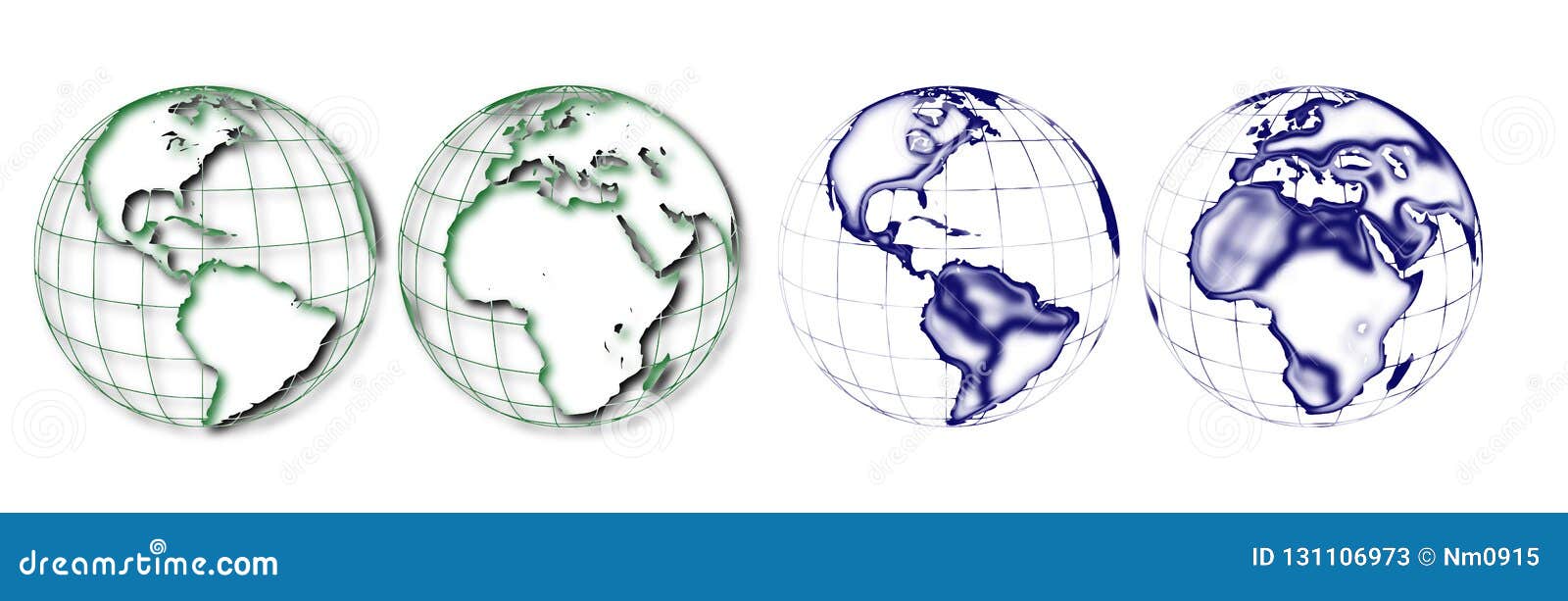 Different Hemisphere of the Earth Stock Image - Illustration of ...