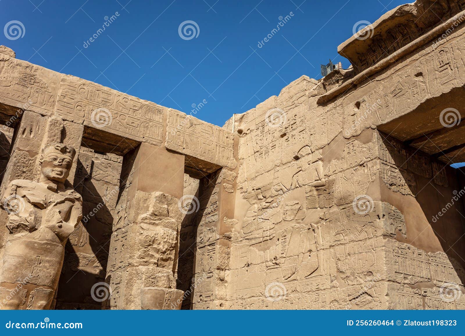 Different Hieroglyphs on the Walls and Columns in the Karnak Temple ...