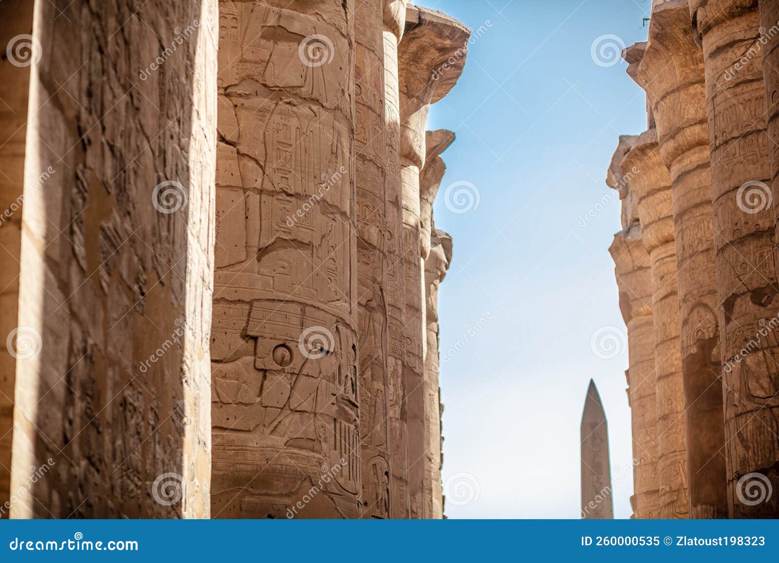 Different Hieroglyphs on the Walls and Columns in the Karnak Temple ...