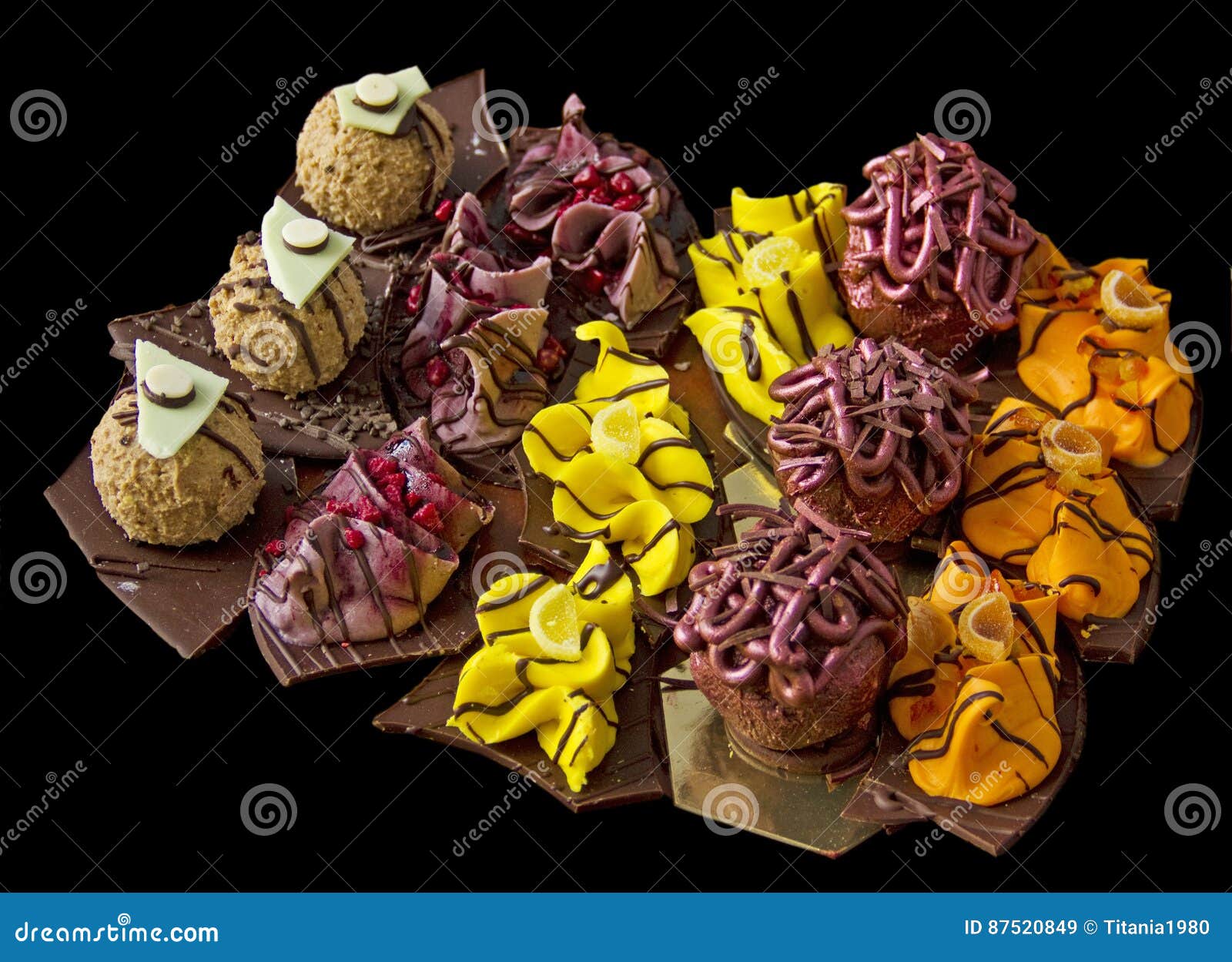 Different homemade sweets stock image. Image of taste - 87520849