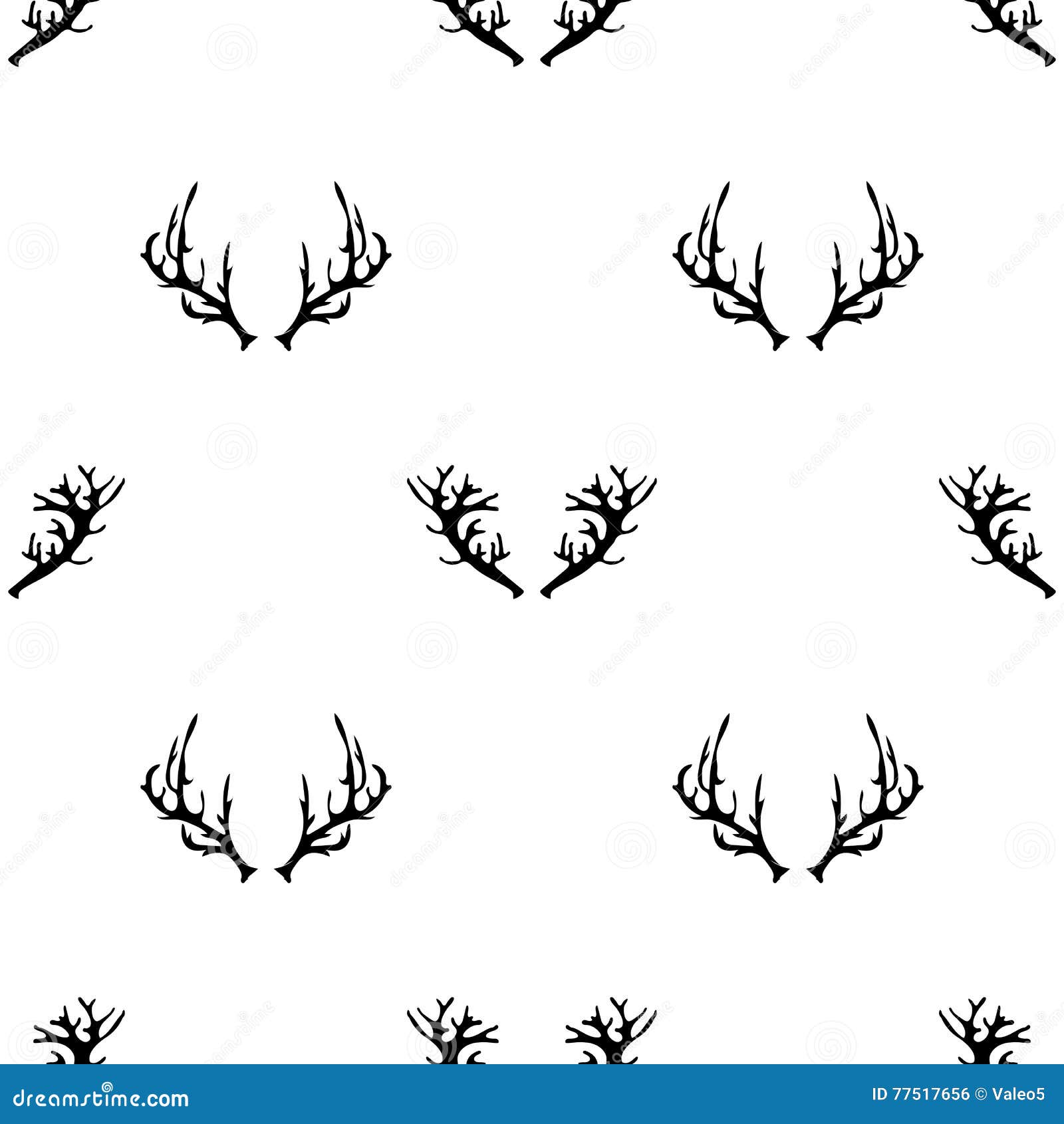 Different Horns Seamless Pattern Stock Vector - Illustration of ...