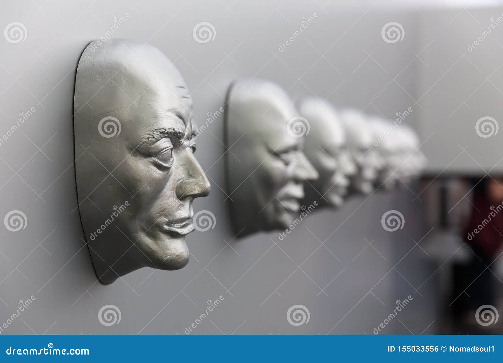 Different Human Emotions, Sculptural Mask Stock Photo - Image of ...