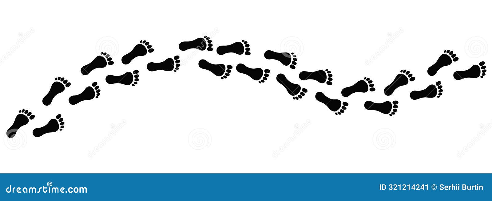 Different Human Footprints Icon. Vector Stock Illustration ...