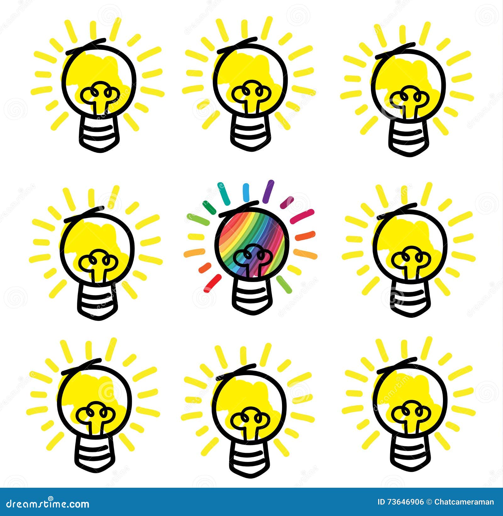 Different idea concept stock vector. Illustration of design - 73646906
