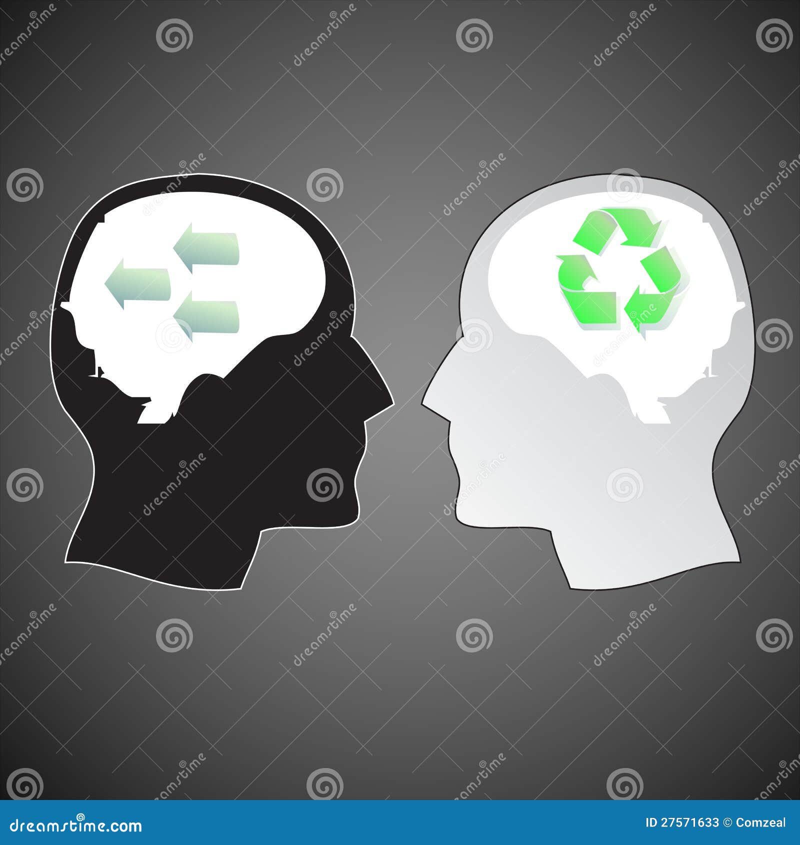 Different Ideas, Opposite Opinions Business Vector Concept. Symbol Of ...