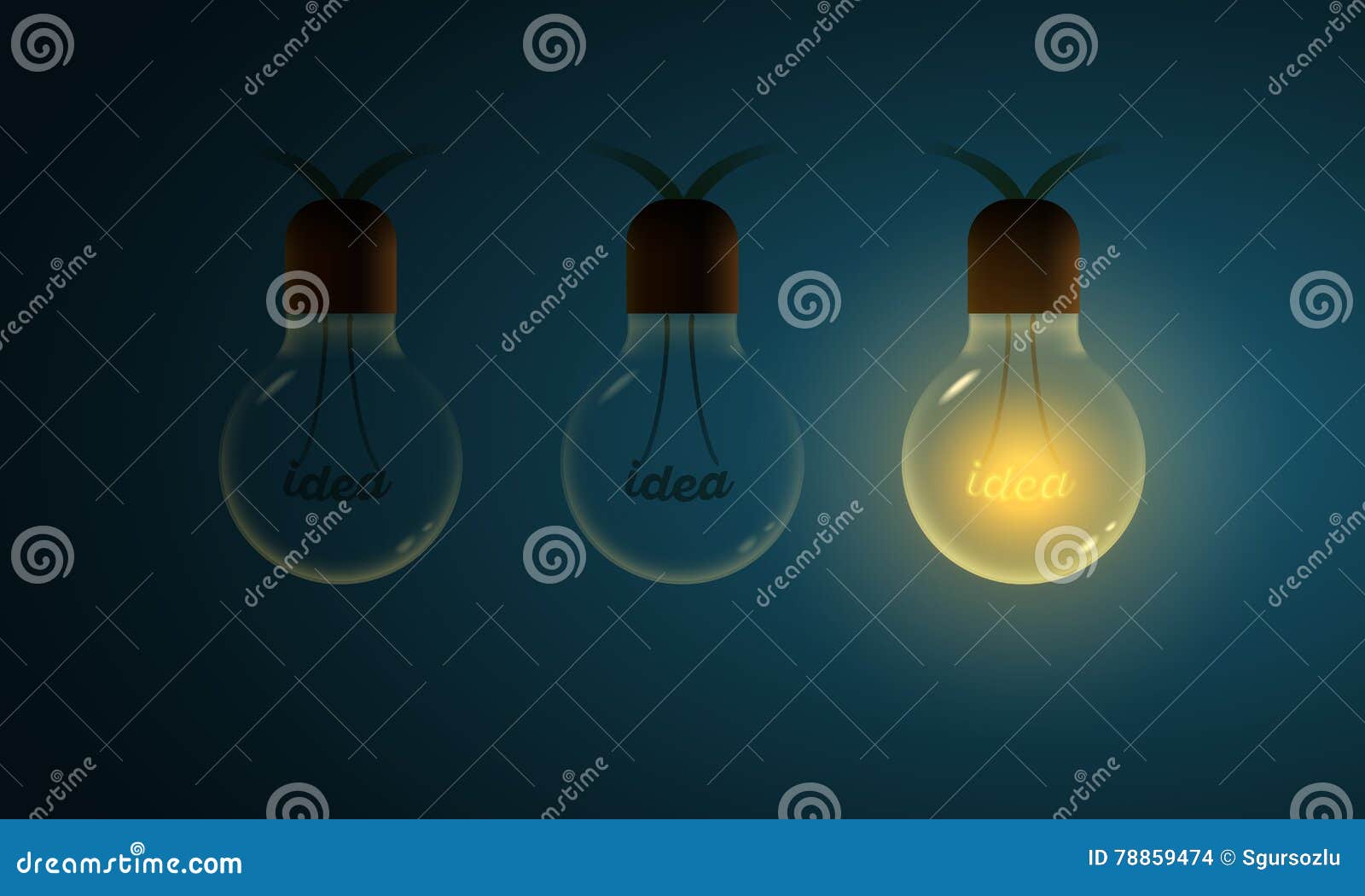 Different Ideas Concept Illustration Stock Vector - Illustration of ...