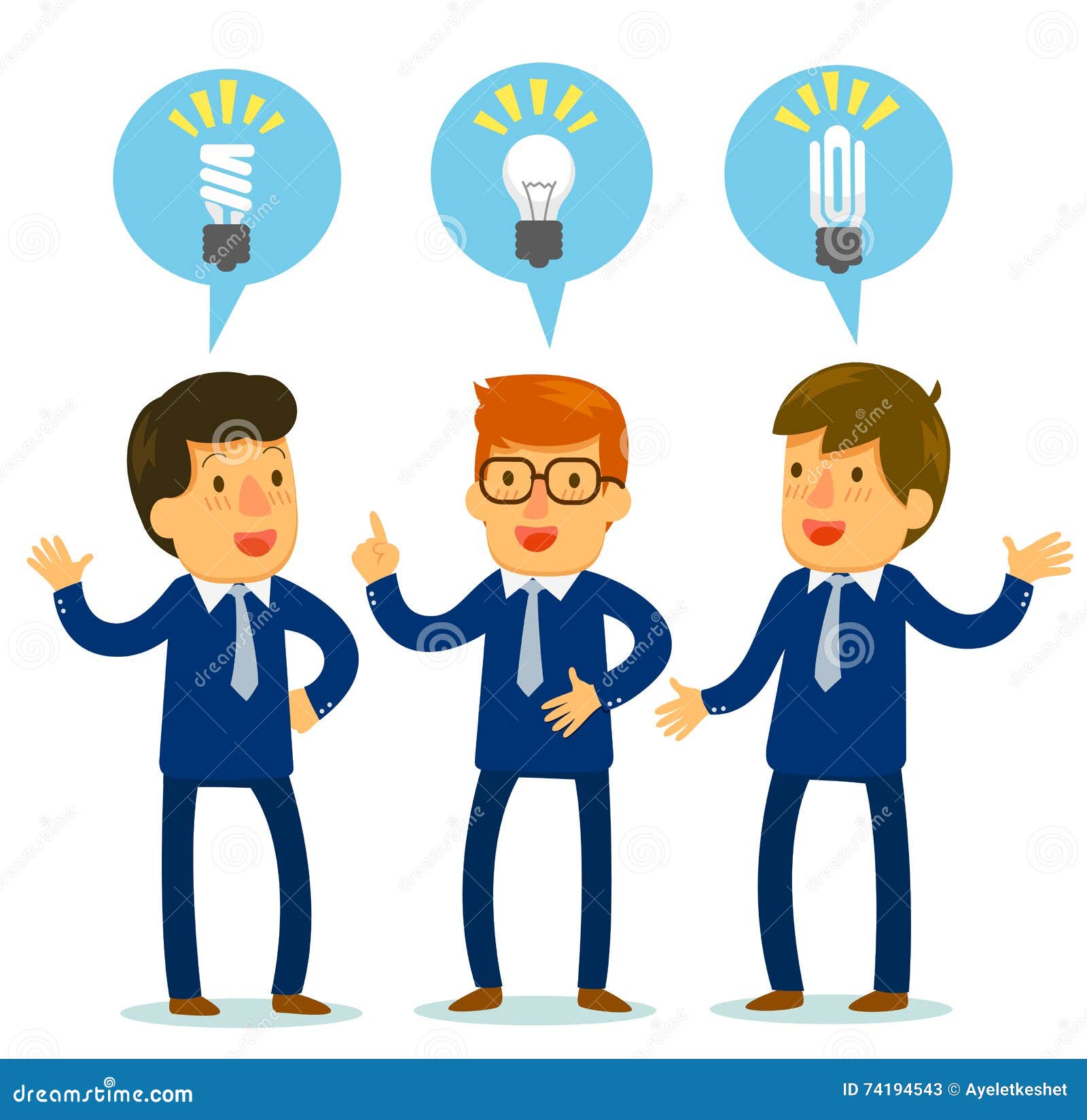 Different Ideas, Opposite Opinions Business Vector Concept. Symbol Of ...
