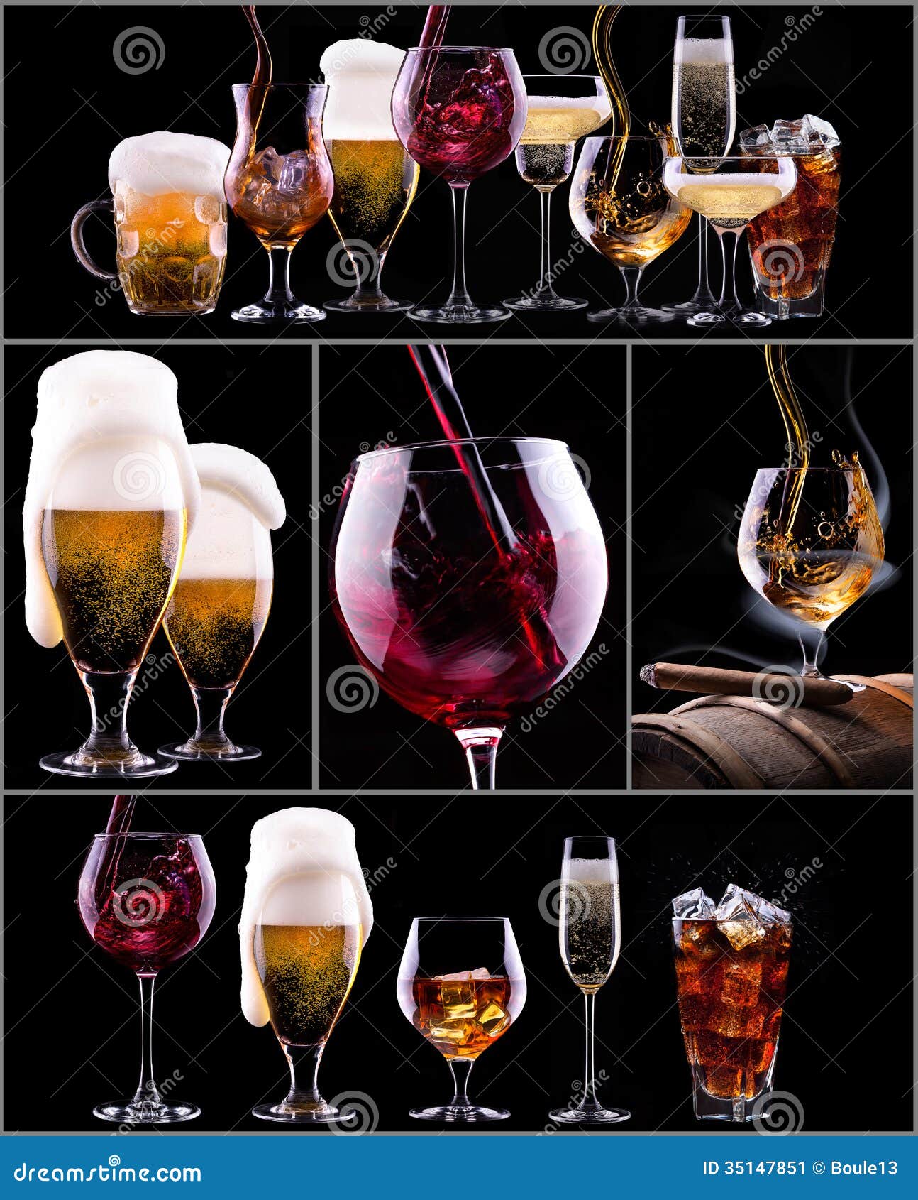 Different Images of Alcohol Stock Image - Image of frame, juice: 35147851