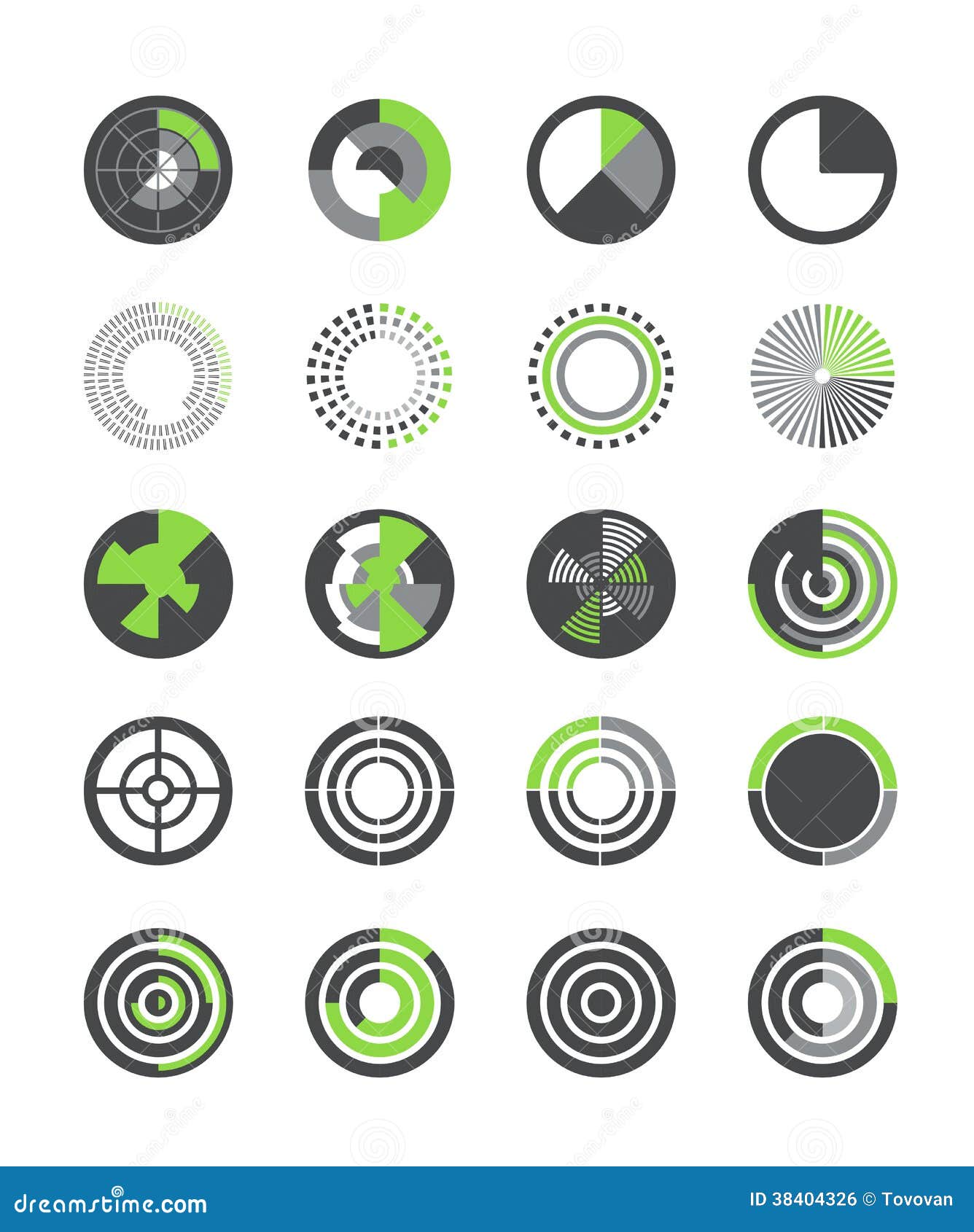 Different Indicators Collection Stock Vector - Illustration of chart ...