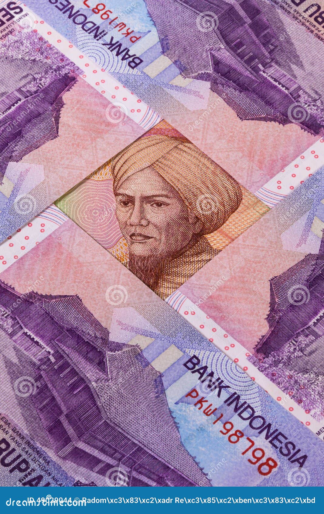 Different Indonesian Rupiah Banknotes Stock Photo - Image of pattern ...