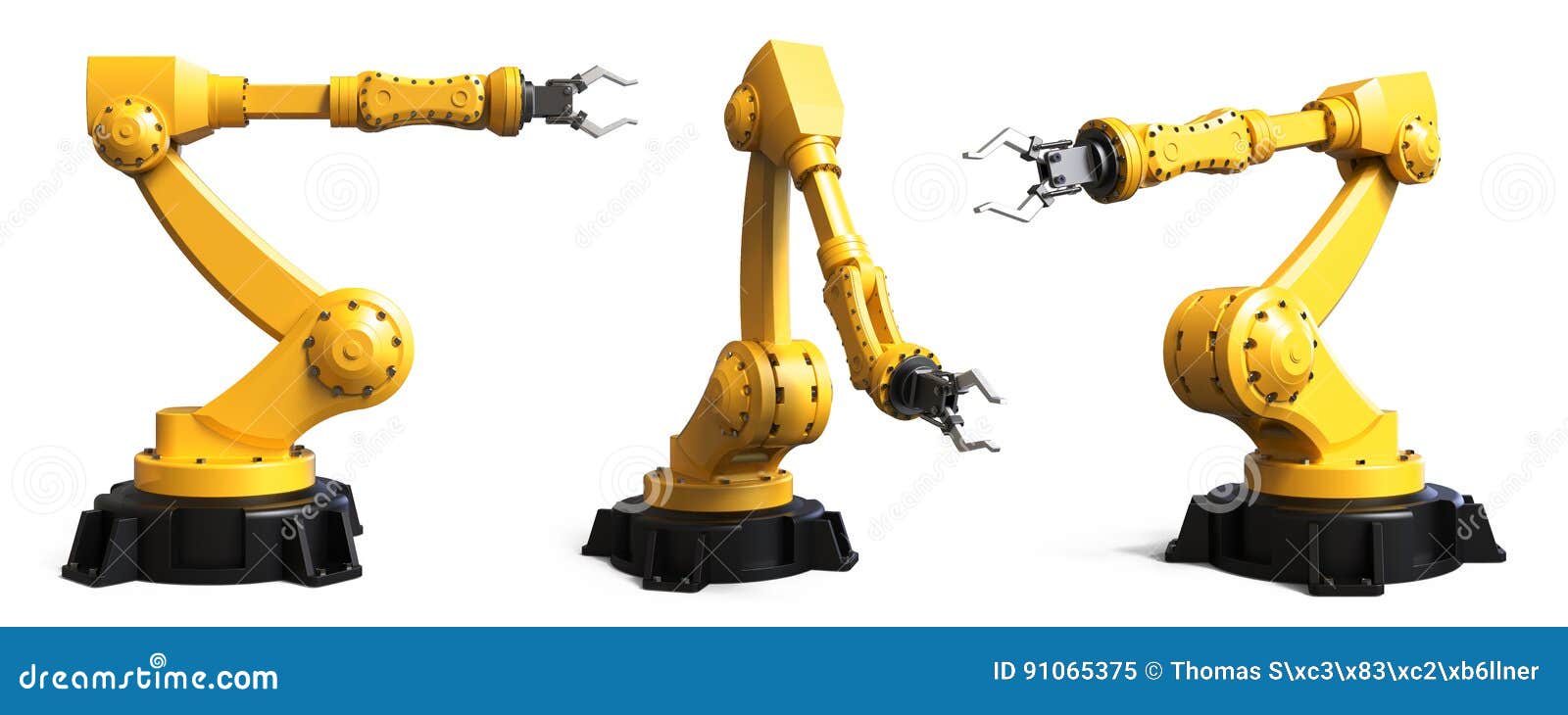 Different Industrial Robots Stock Image - Image of hightech, control ...