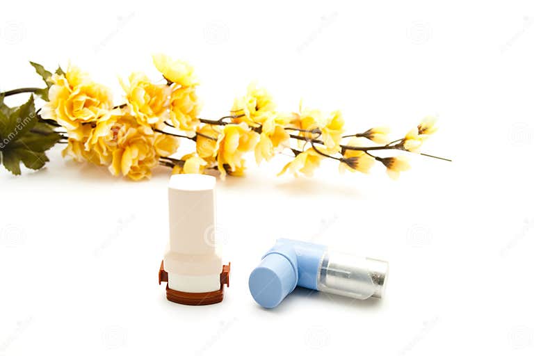 Different Inhaler with Flower Stock Image - Image of green, inhale ...
