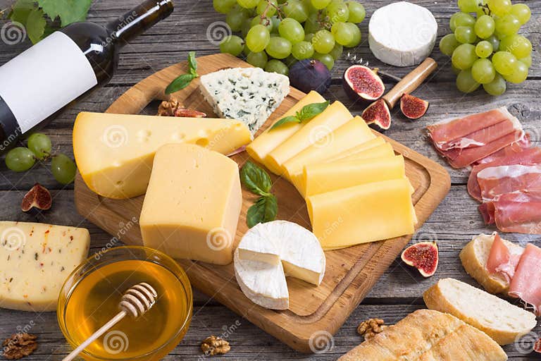 Different kind of cheese stock photo. Image of food, french - 99447882