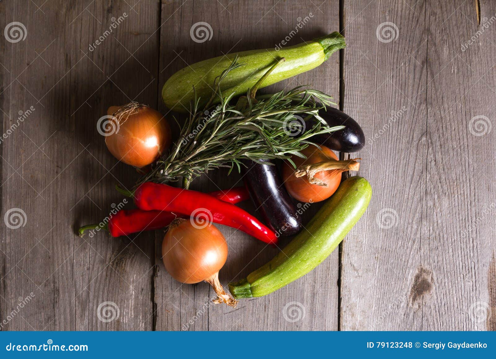 Different Kind of Local Vegitables on the Wooden Rustic Table. Organic ...