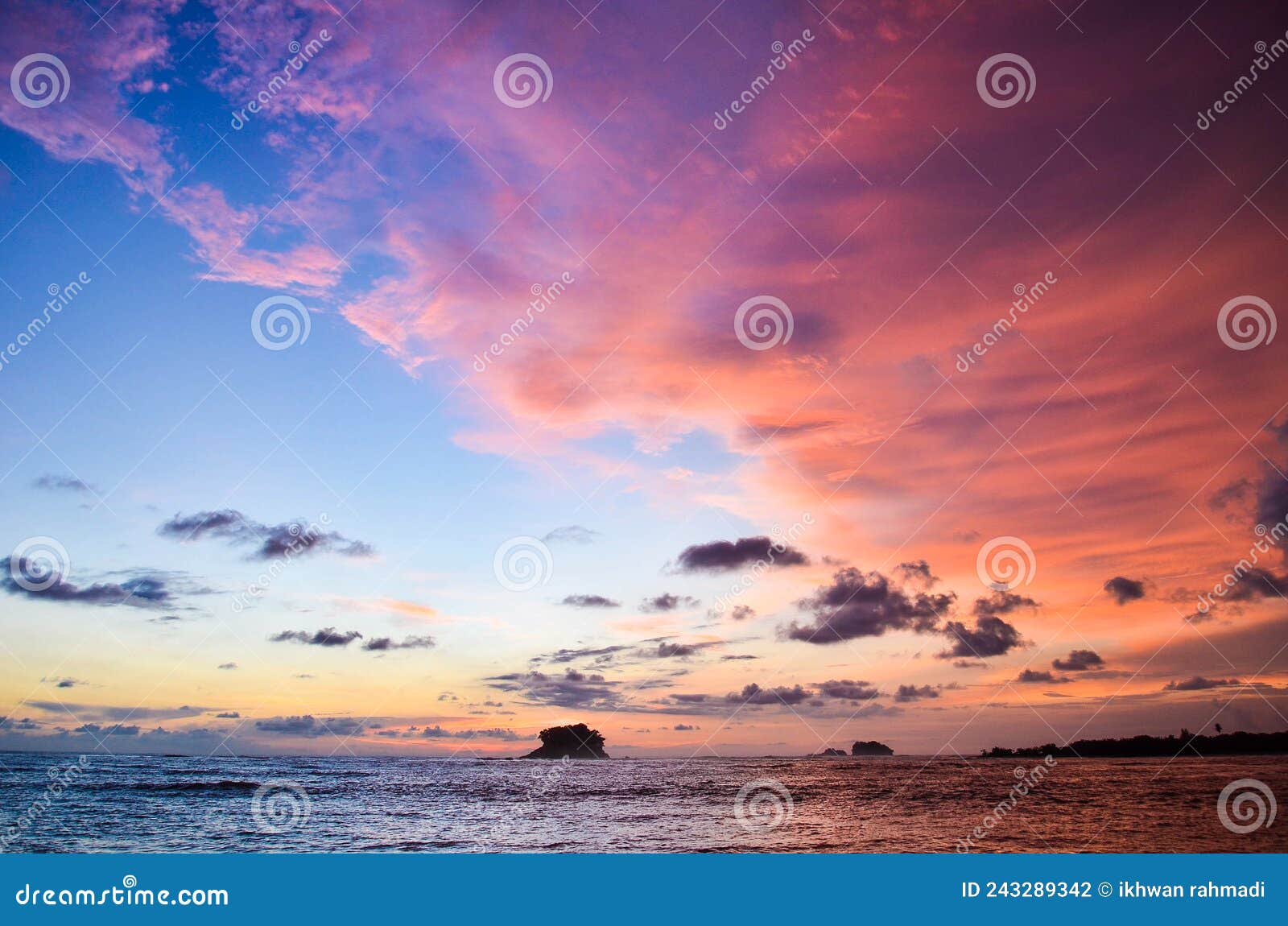Different kind of sunset stock photo. Image of evening - 243289342