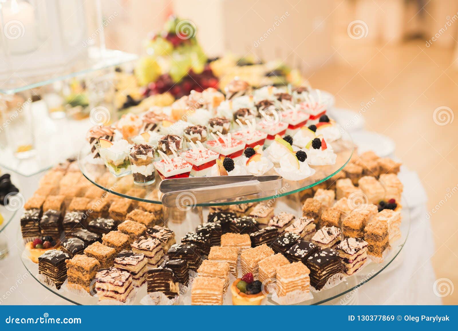 Different Kinds of Baked Sweets on a Buffet Stock Image - Image of ...