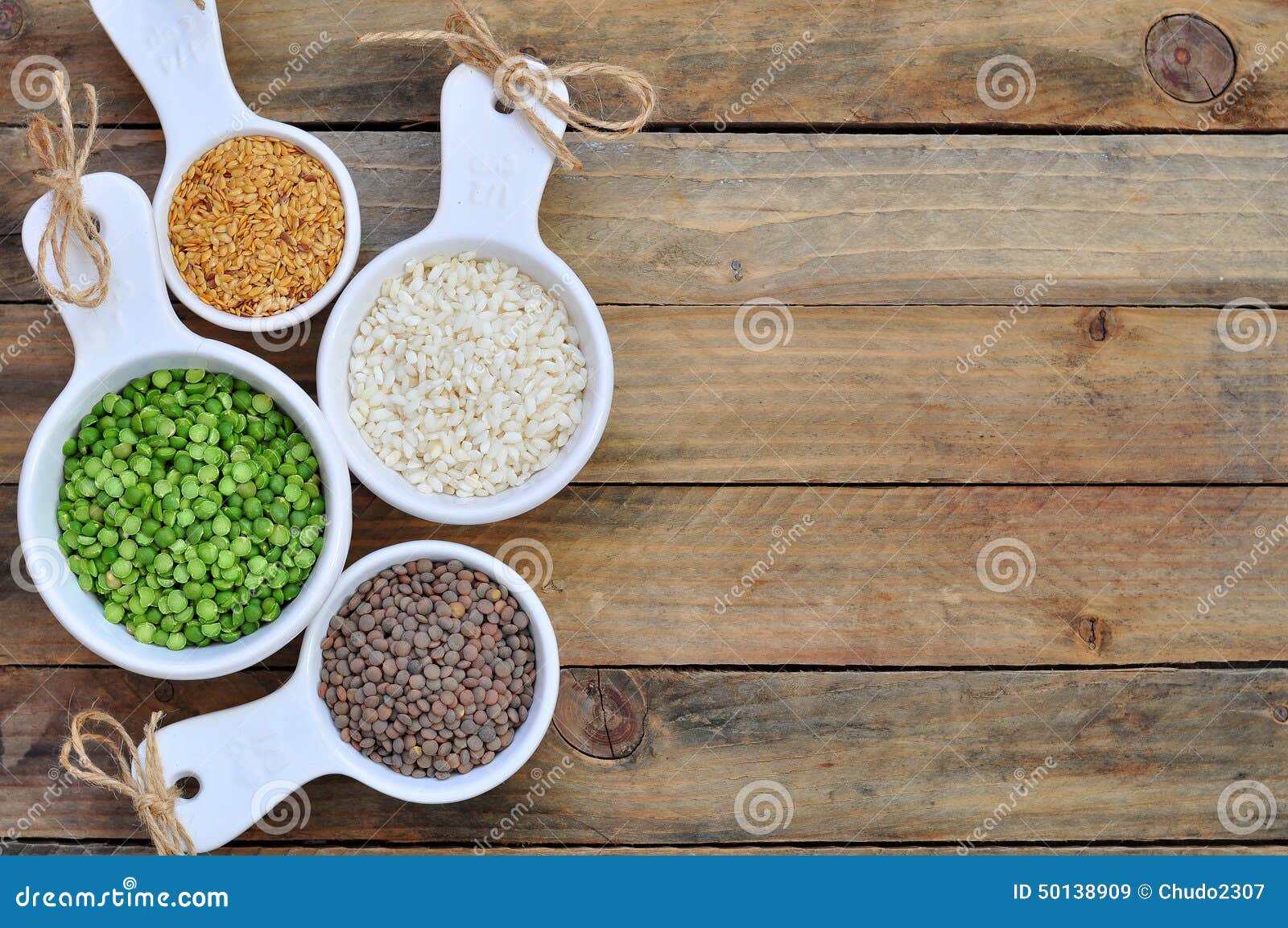Different Kinds of Bean Seeds on a Wooden Table Stock Image - Image of ...