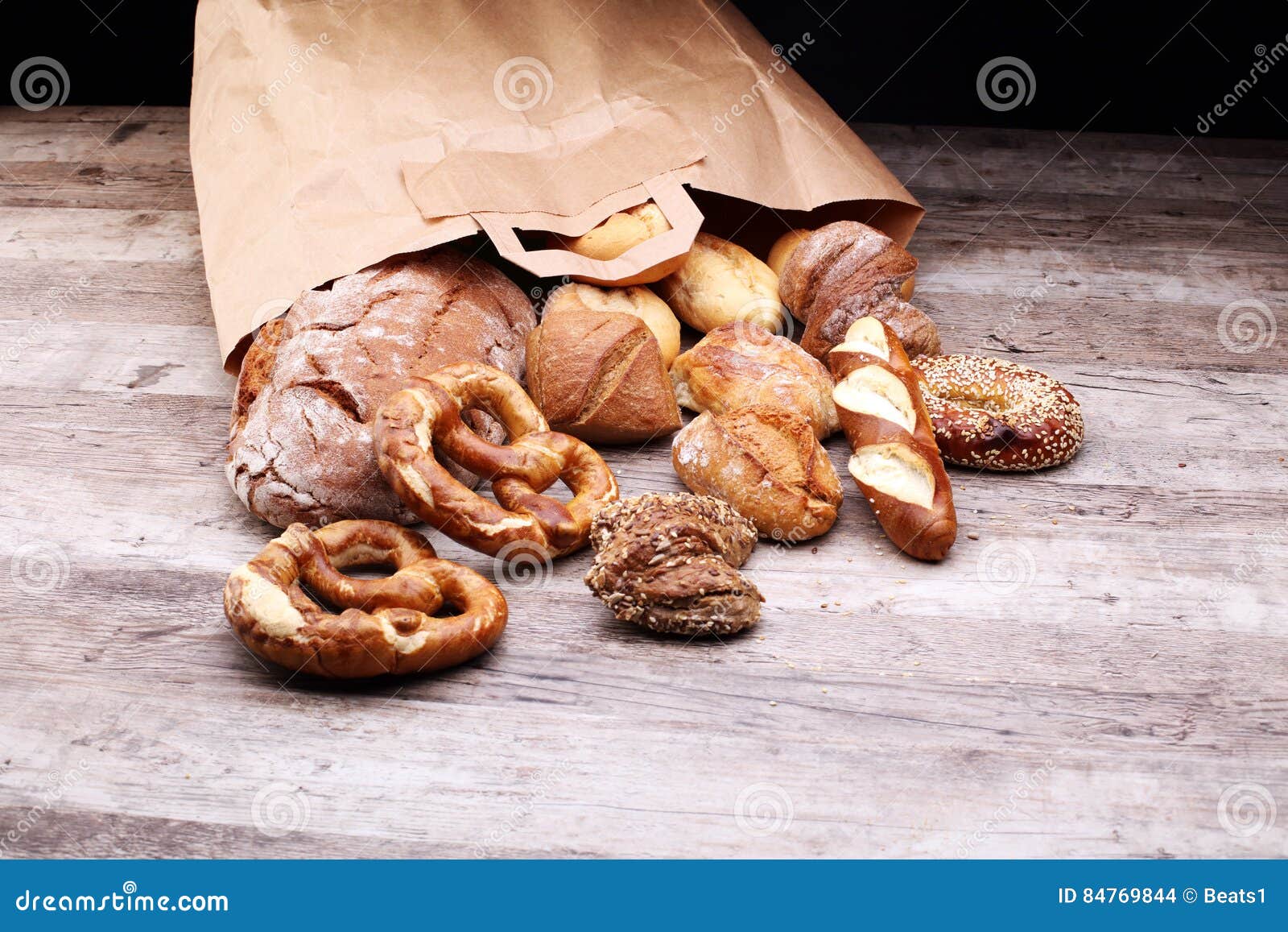 Different Kinds of Bread and Bread Rolls Stock Photo - Image of food ...