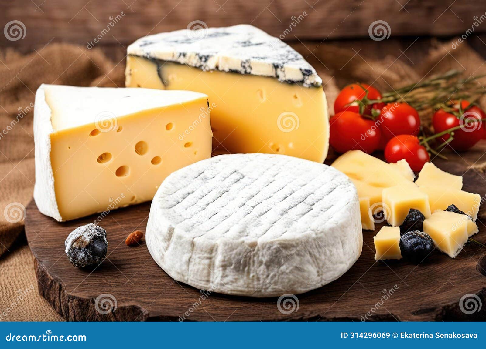 Set Of Cheeses. Cheese Plate. Vector Silhouette | CartoonDealer.com ...