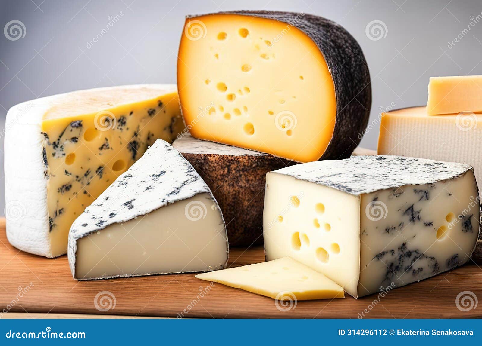 Set Of Cheeses. Cheese Plate. Vector Silhouette | CartoonDealer.com ...