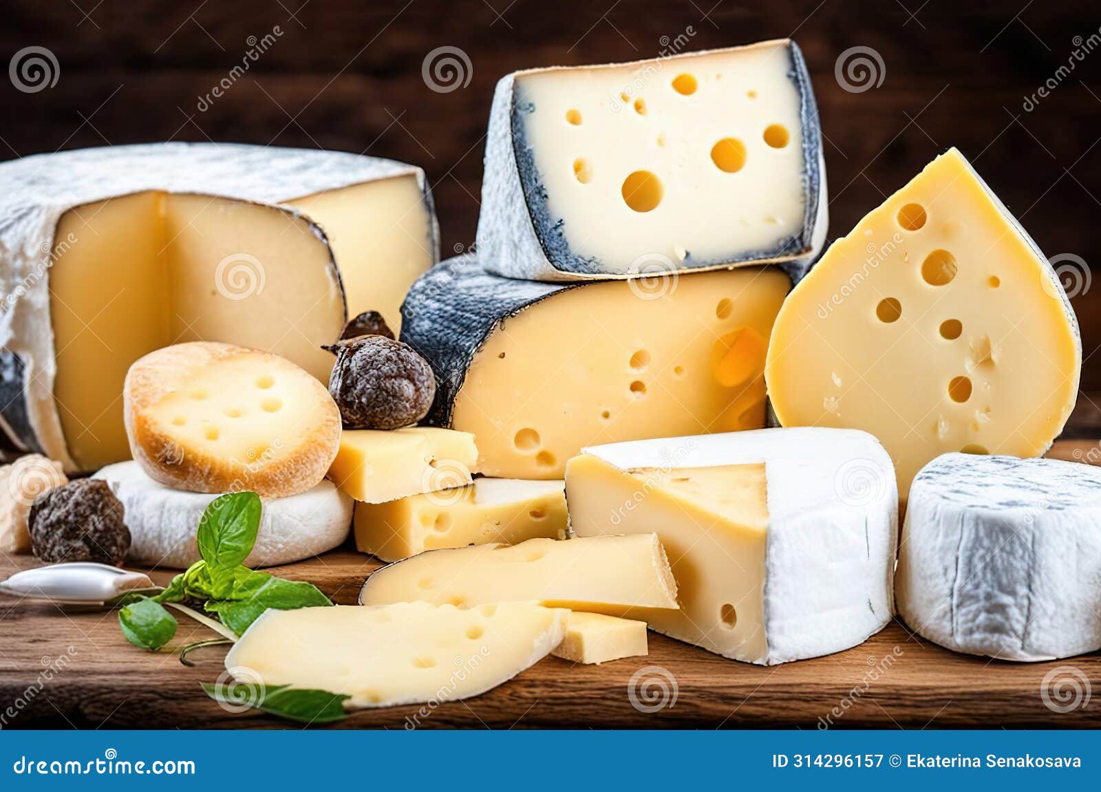 Set Of Cheeses. Cheese Plate. Vector Silhouette | CartoonDealer.com ...