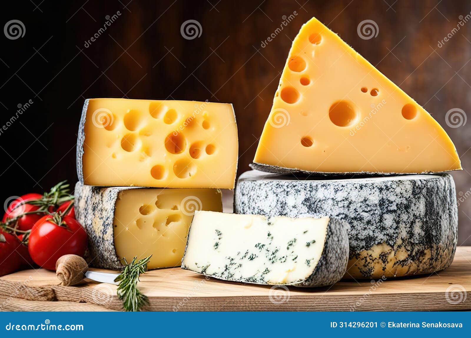 Set Of Cheeses. Cheese Plate. Vector Silhouette | CartoonDealer.com ...